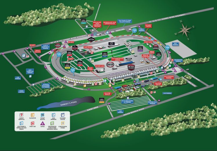 MAPS & PARKING | DARLINGTON RACEWAY